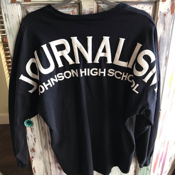 Spirit | Tops | Jhs Navy Blue Journalism Spirit Shirt Johnson S | Poshmark